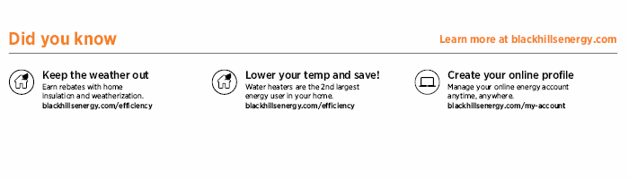 Understanding your bill | Kansas | Black Hills Energy