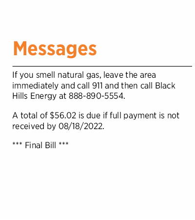 Understanding your bill | Kansas | Black Hills Energy